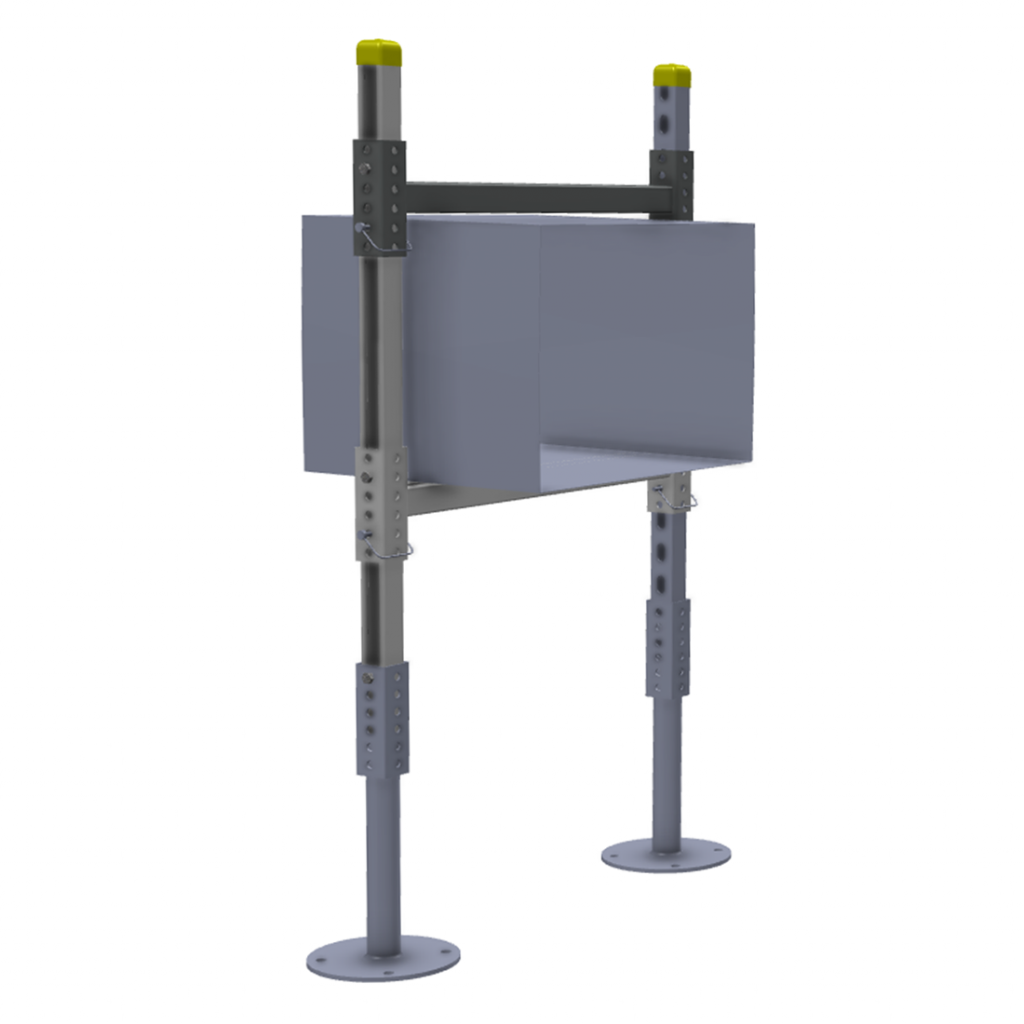 RTSH-P-D: Direct Mount Double Duct Support - Rooftop Support Systems