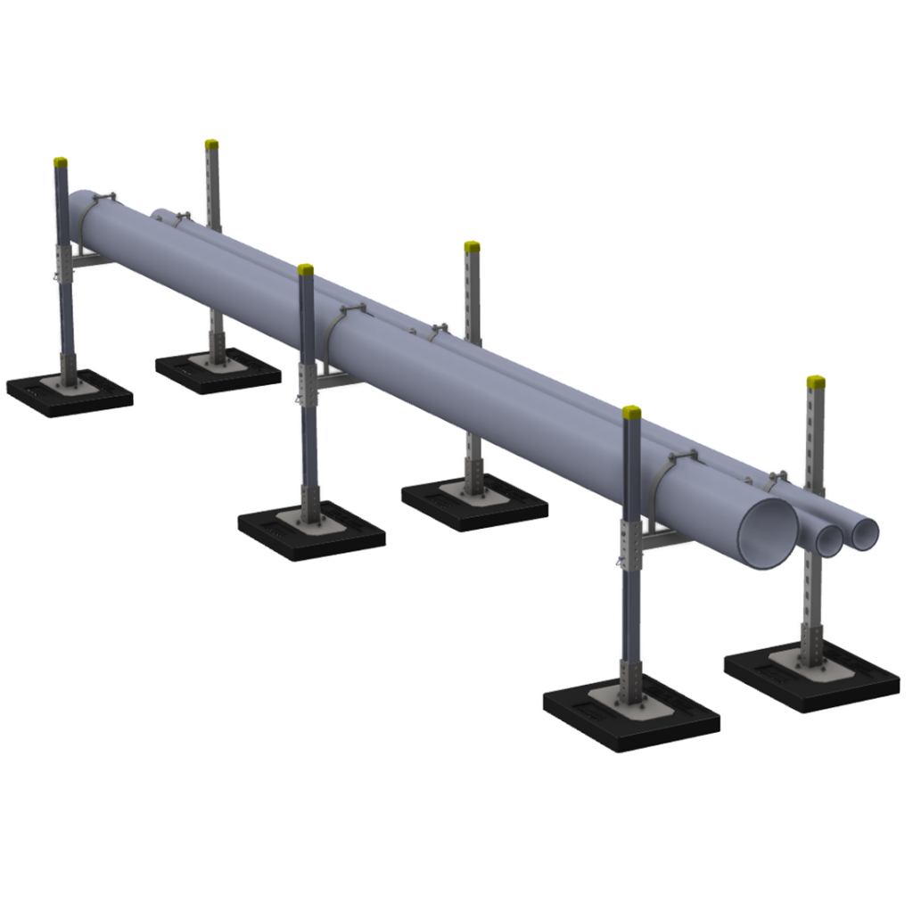 RTSH: Single Pipe Support - Rooftop Support Systems