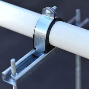 Pipe Support Clamp | Strut Mounted - Rooftop Support Systems