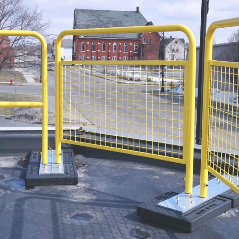 Infill Panels for Rooftop Guard Rail System - Rooftop Support Systems