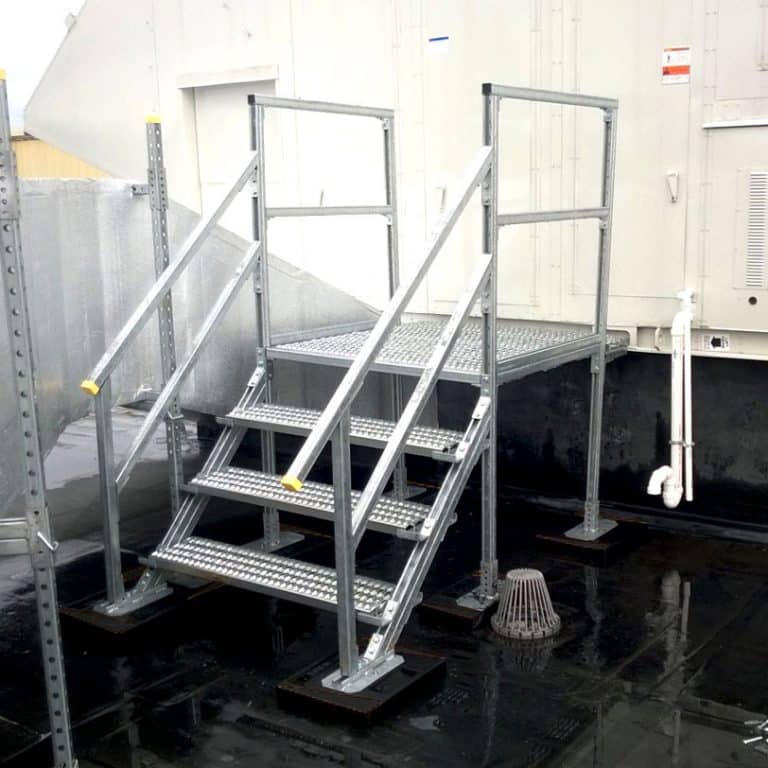 End Platform Access for Rooftop Units - Rooftop Support Systems