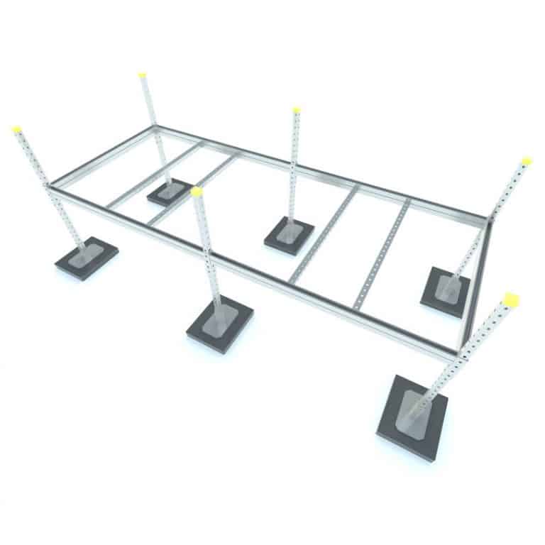RTSEQ-MDF: Medium Duty Condenser Unit Support - Rooftop Support Systems