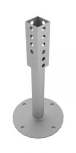 Roof Flashing Around Direct Mount Bases Keeps Out Water and Moisture