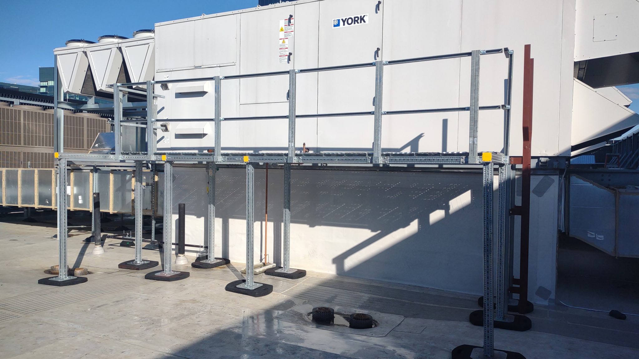Fixed Ladder Maintenance Platform | Rooftop Support System